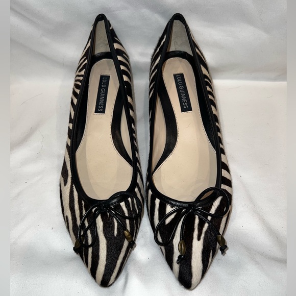 Lulu Guinness | Shoes | Lulu Guinness Zebra Kitten Heel Pumps | Poshmark